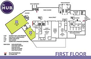 HUB First Floor Map | The HUB